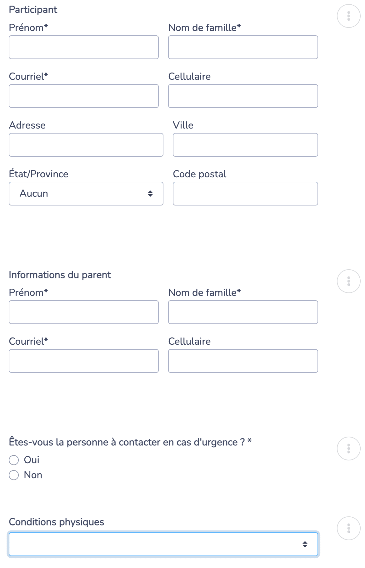 Créer un formulaire d’inscription pour la danse