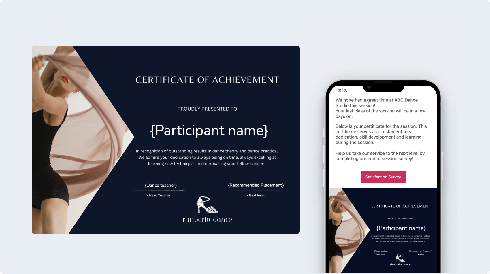 How to create bulk certificates for Dance Studios