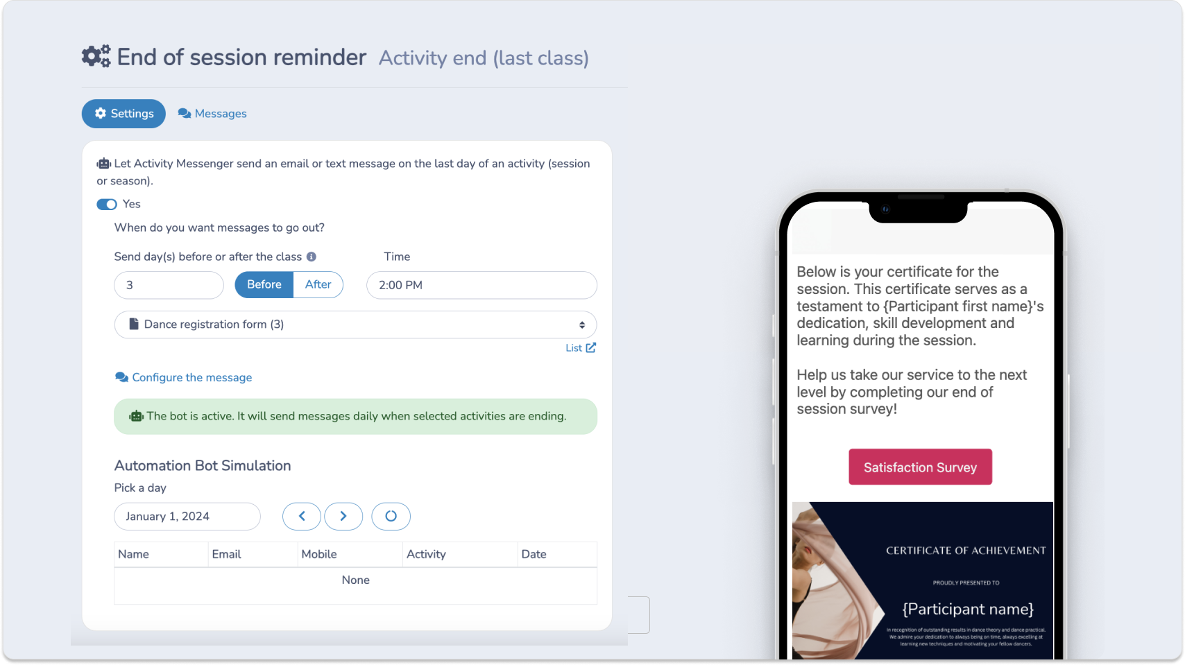 Surveys for Dance Studios (Feedback form)