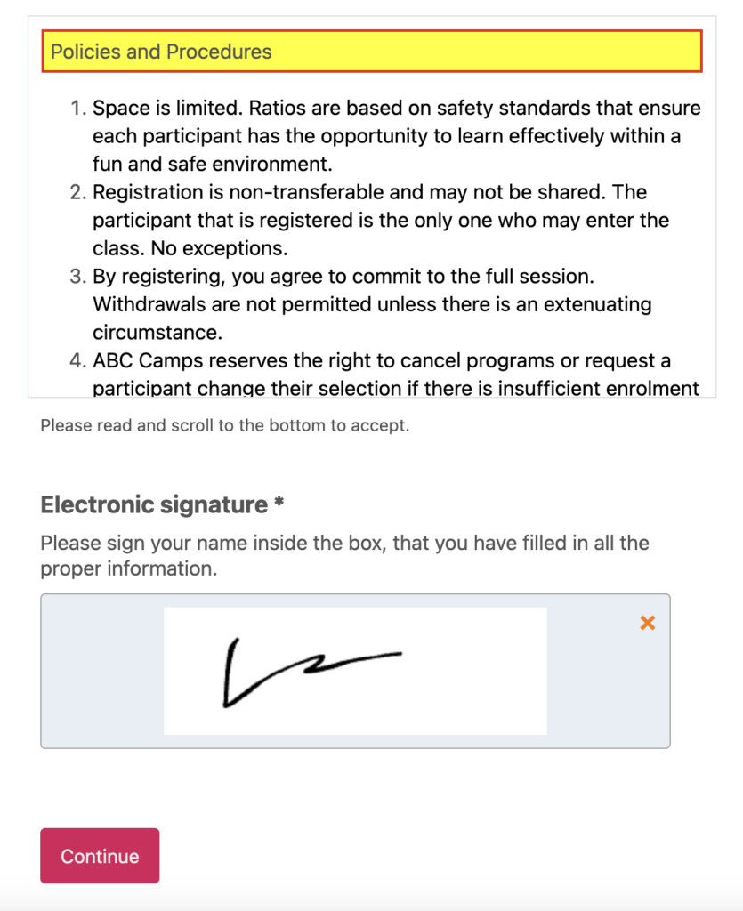 How to create a Tennis Lesson Registration Form (with Template)