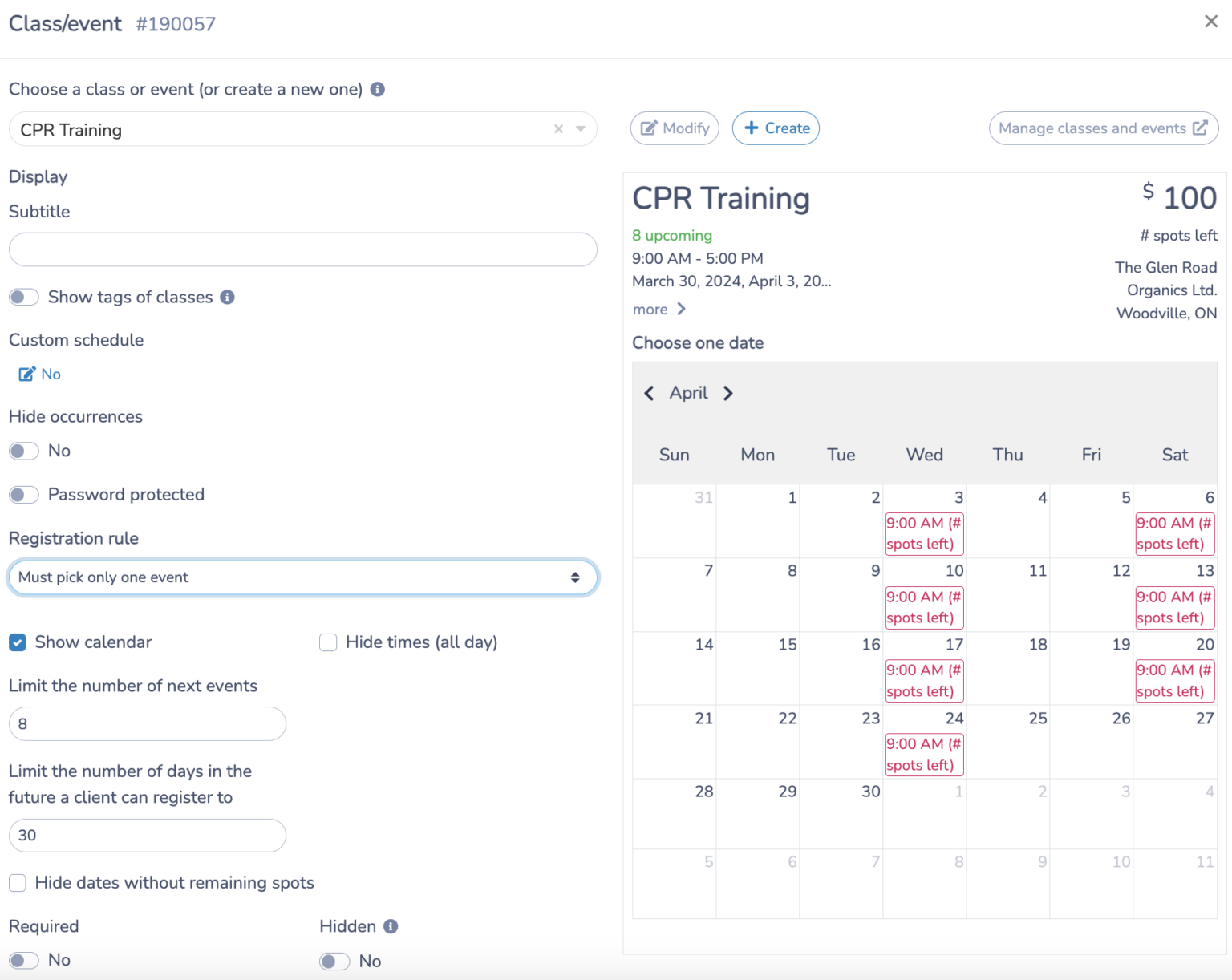Employee Training Forms with Attendance tracking and SMS reminders