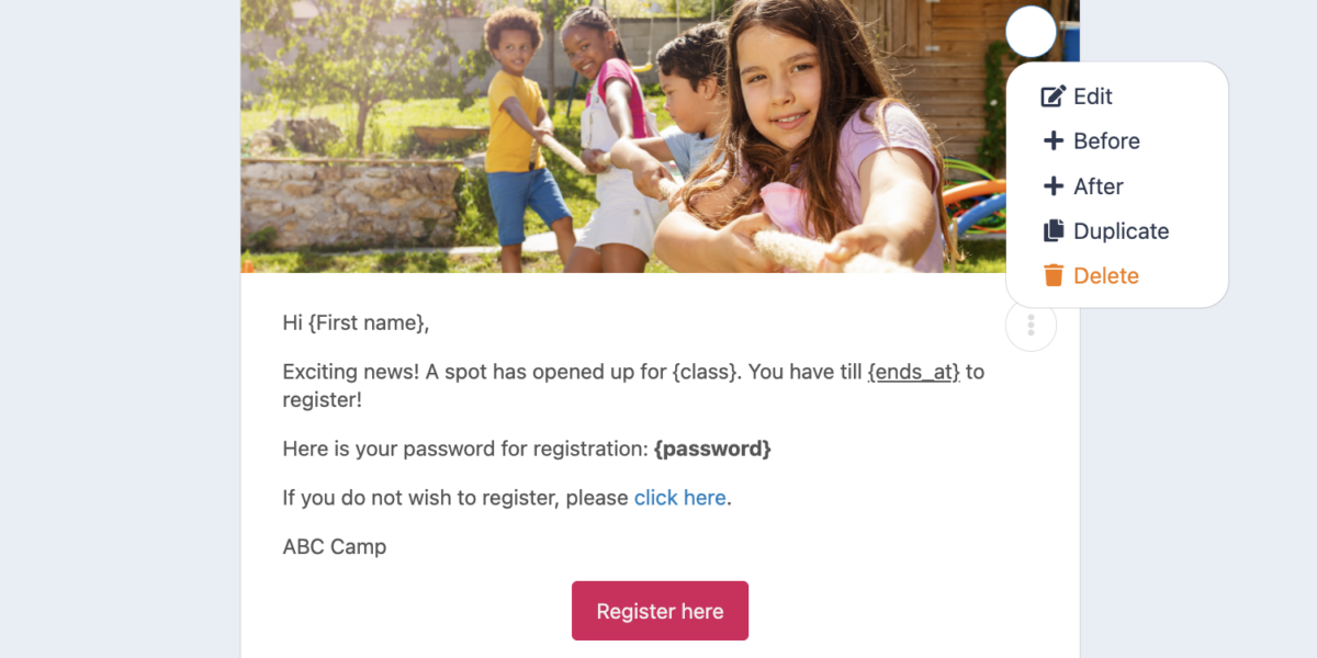 How to improve online registration