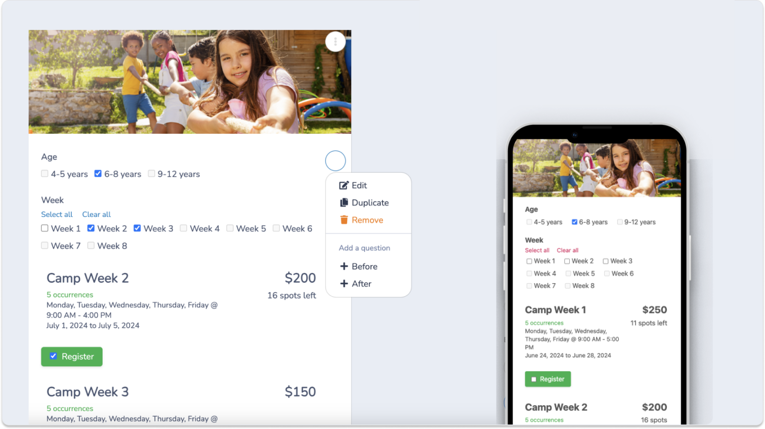 How to create a Camp Registration Form (with Template)