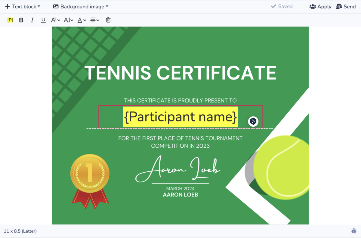 How to create a Tennis Player Evaluation Form (with template)