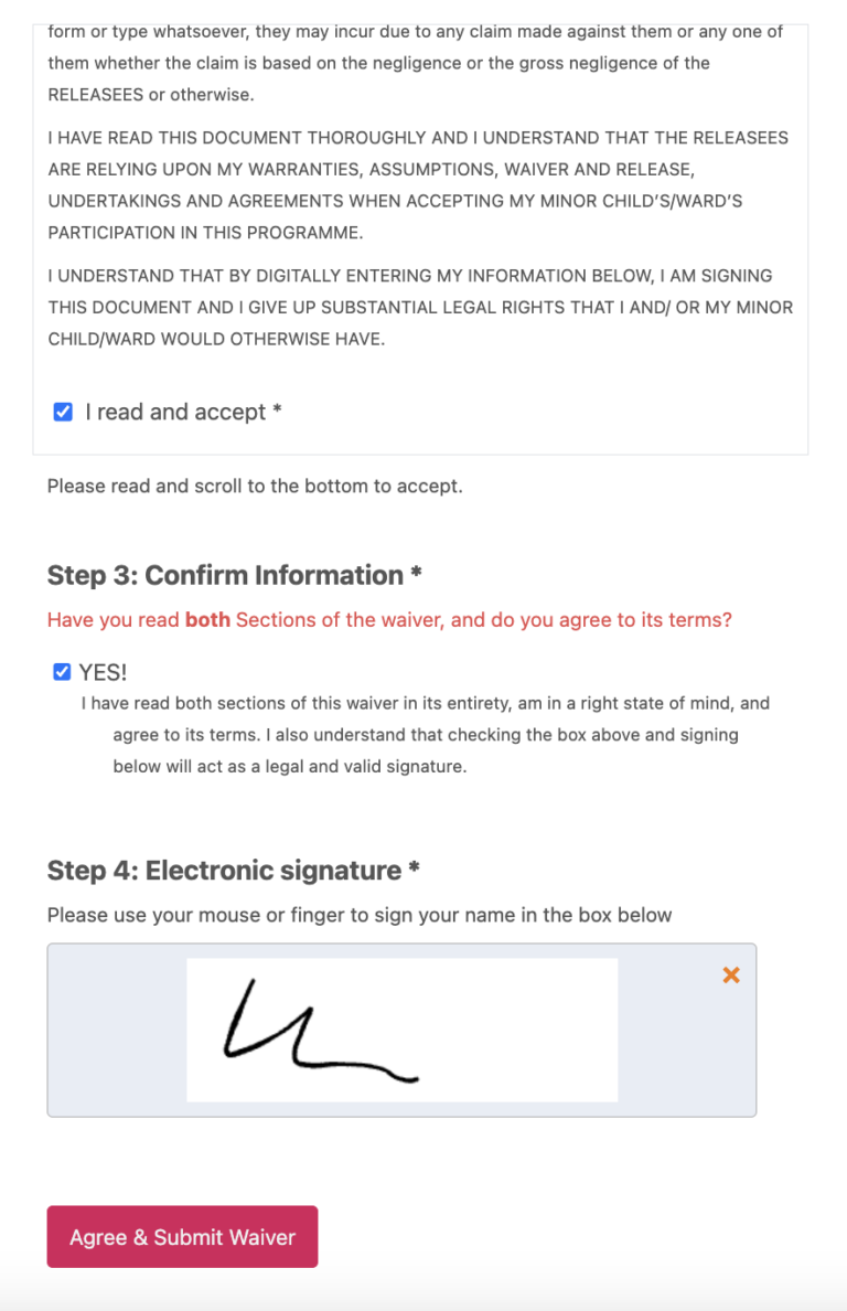 Martial Arts Online Liability Waivers (with Template)