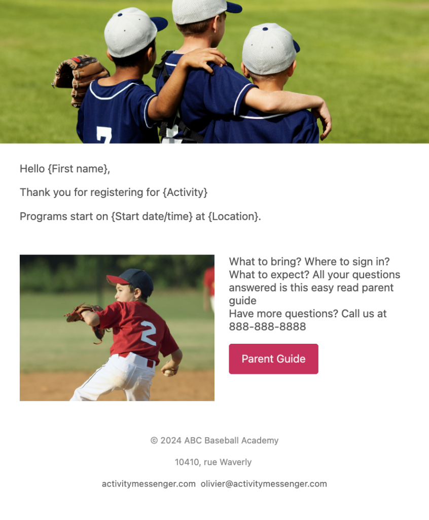 How to Create a Baseball Registration Form (with template)