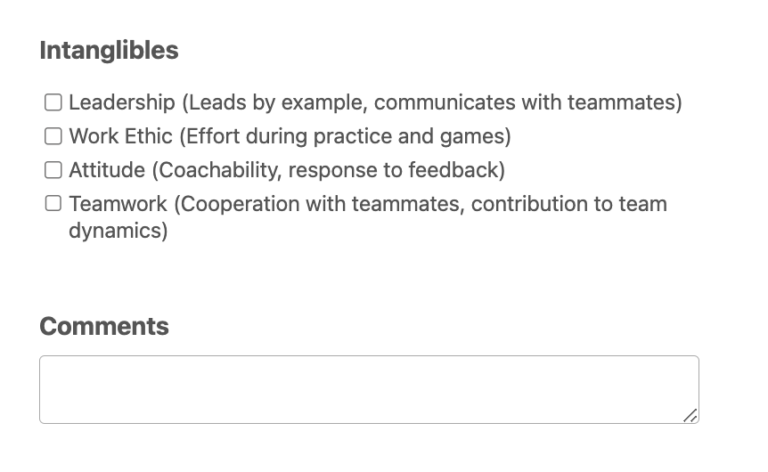 How to create a Baseball Player Evaluation Form (with template)