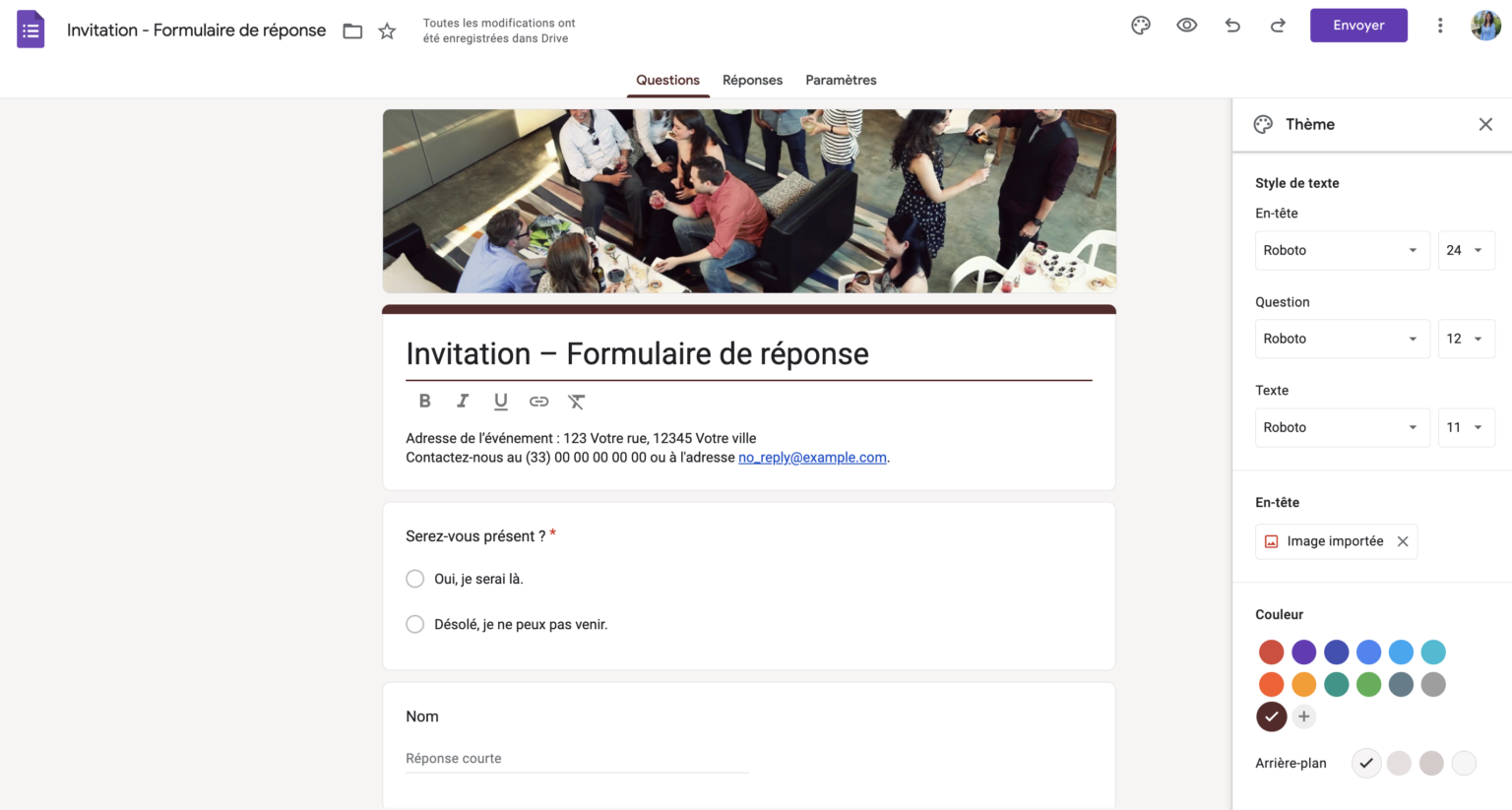 Comment créer un formulaire d’inscription avec Google Forms