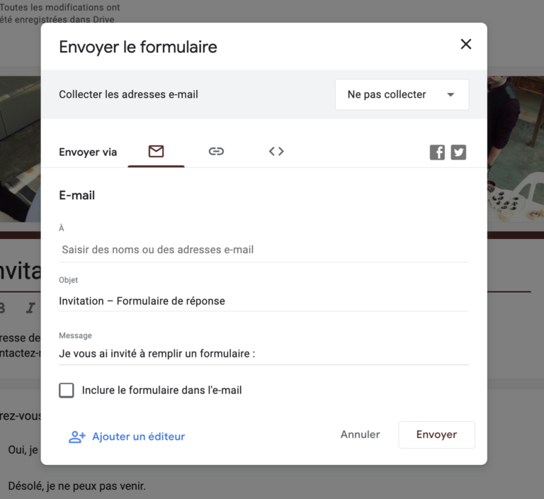 Comment créer un formulaire d’inscription avec Google Forms