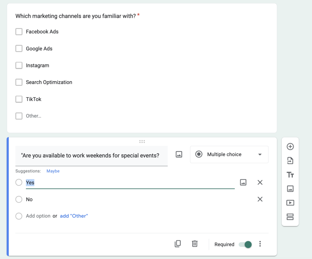 How to Create an Application Form With Google Forms