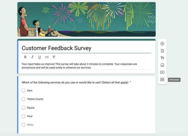 How to Add Sections to Your Google Forms