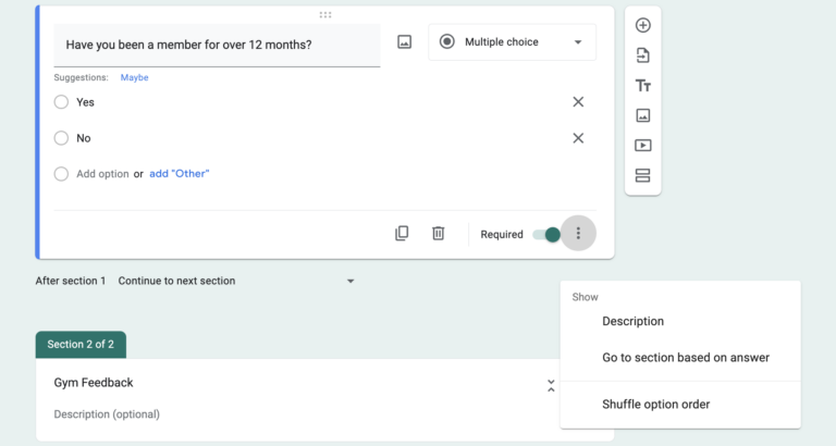 How to Add Sections to Your Google Forms