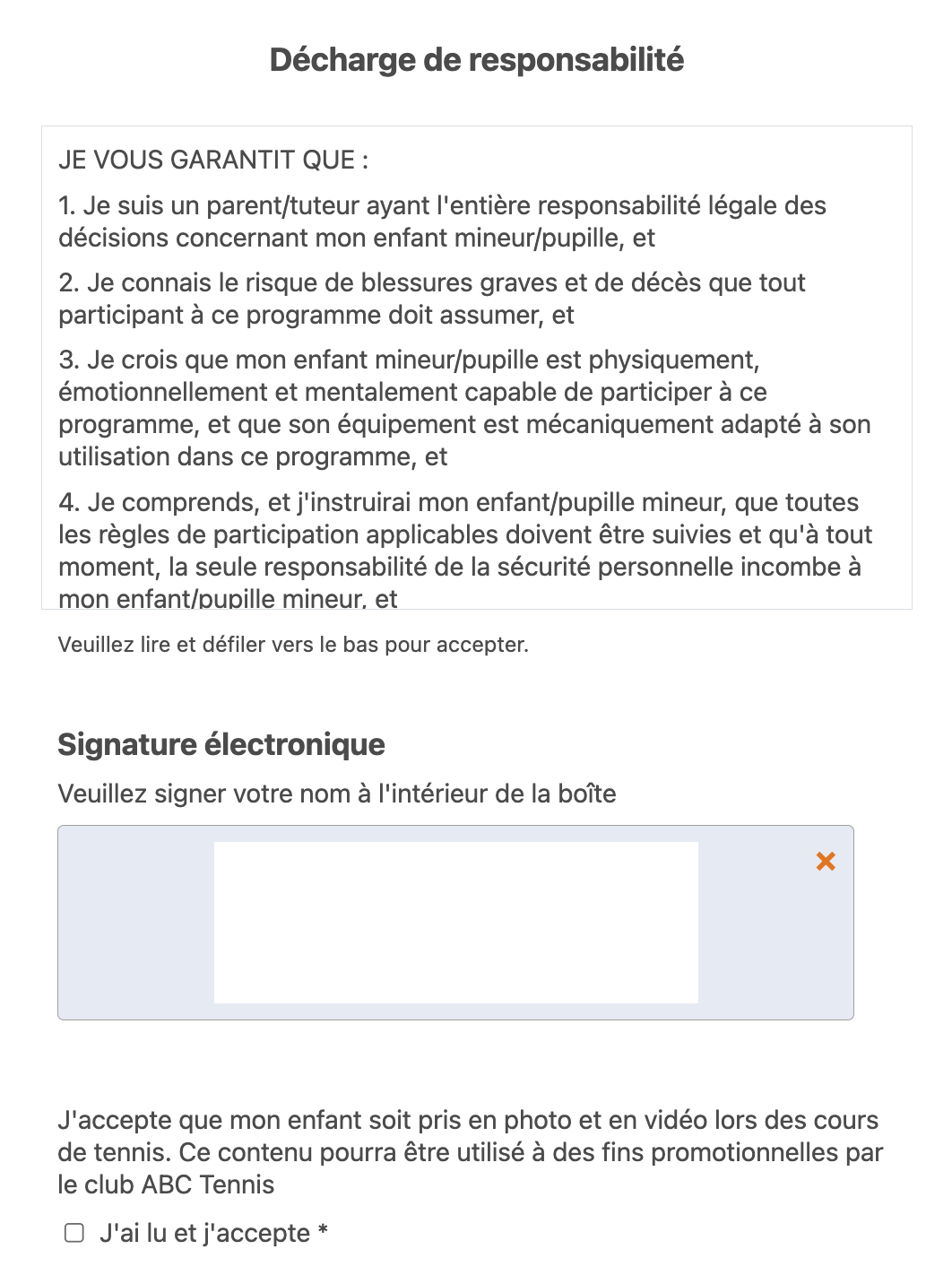 Comment créer un formulaire d’inscription pour les clubs de tennis ...